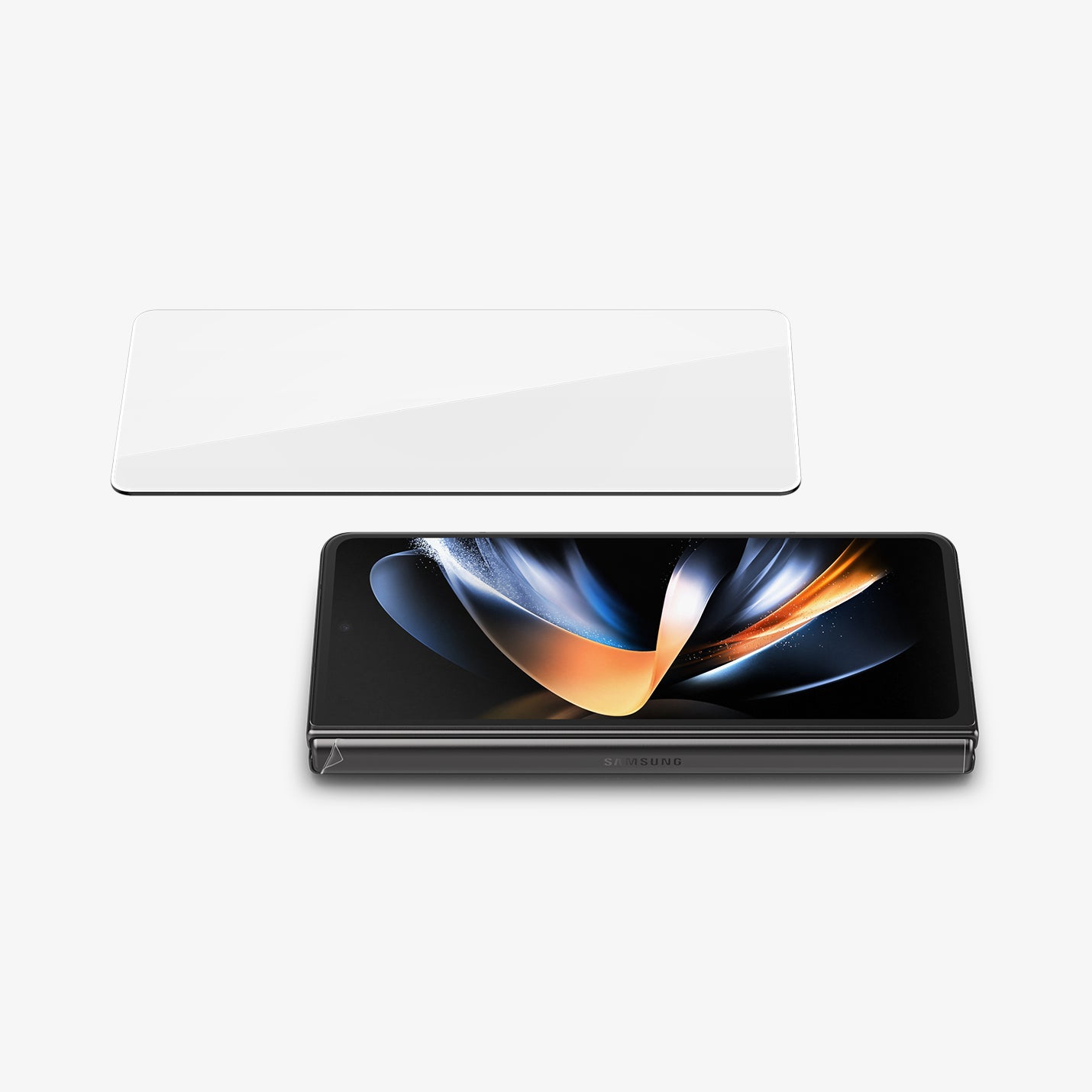 AGL05543 - Galaxy Z Fold 4 Series GLAS.tR EZ Fit showing the glass ...
