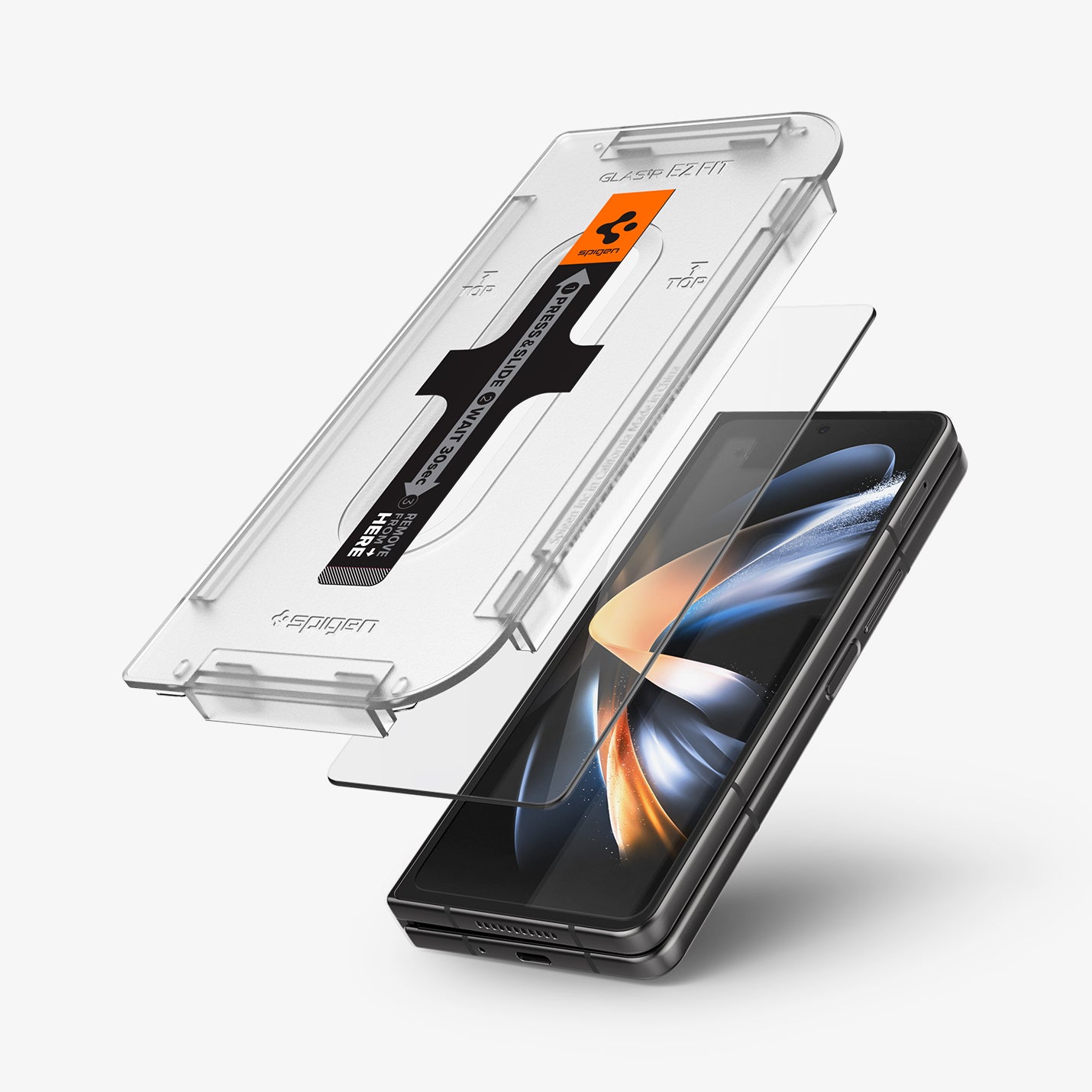 AGL05543 - Galaxy Z Fold 4 Series GLAS.tR EZ Fit showing the ...
