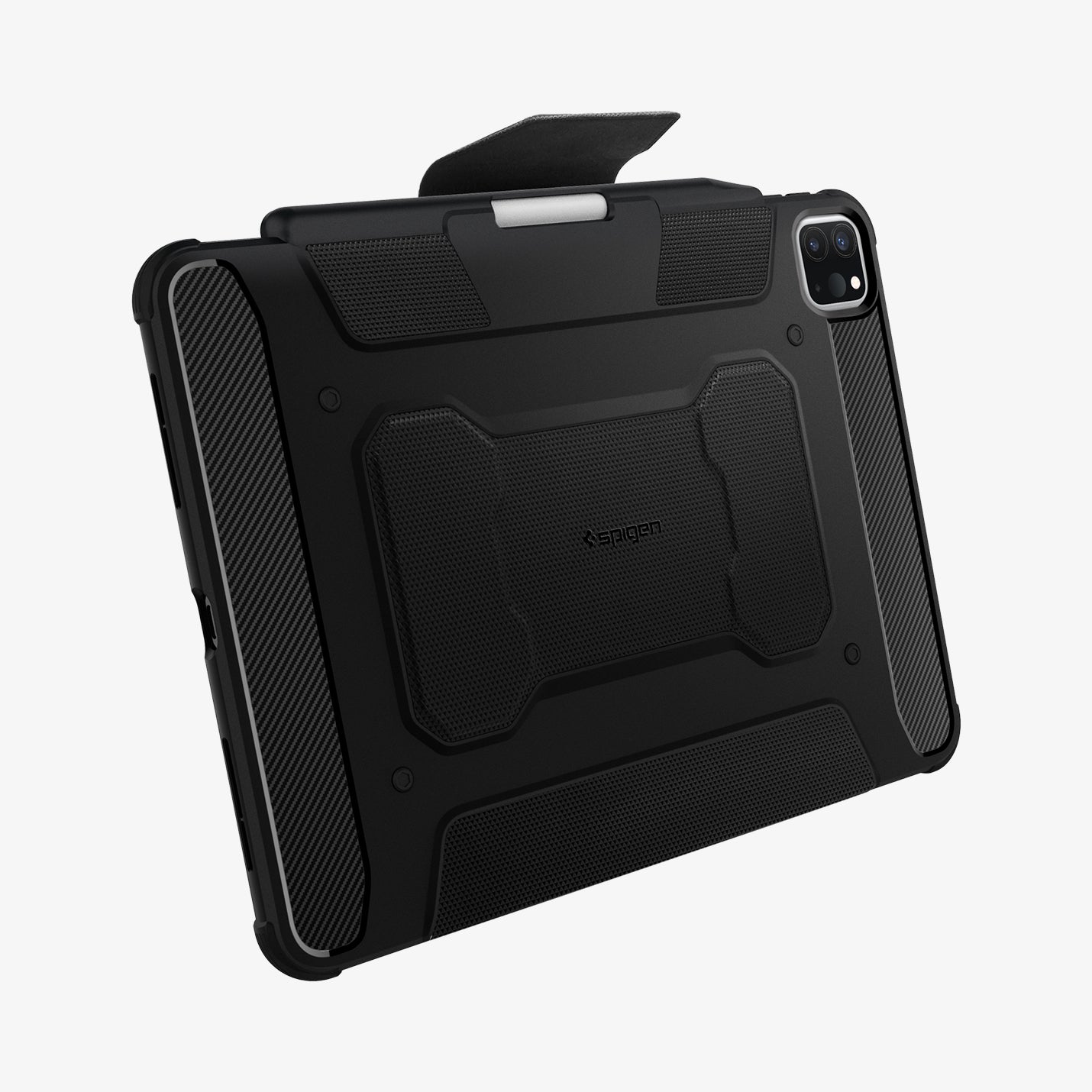 ACS02889 - iPad Pro 12.9-inch Case Rugged Armor Pro in Black showing ...