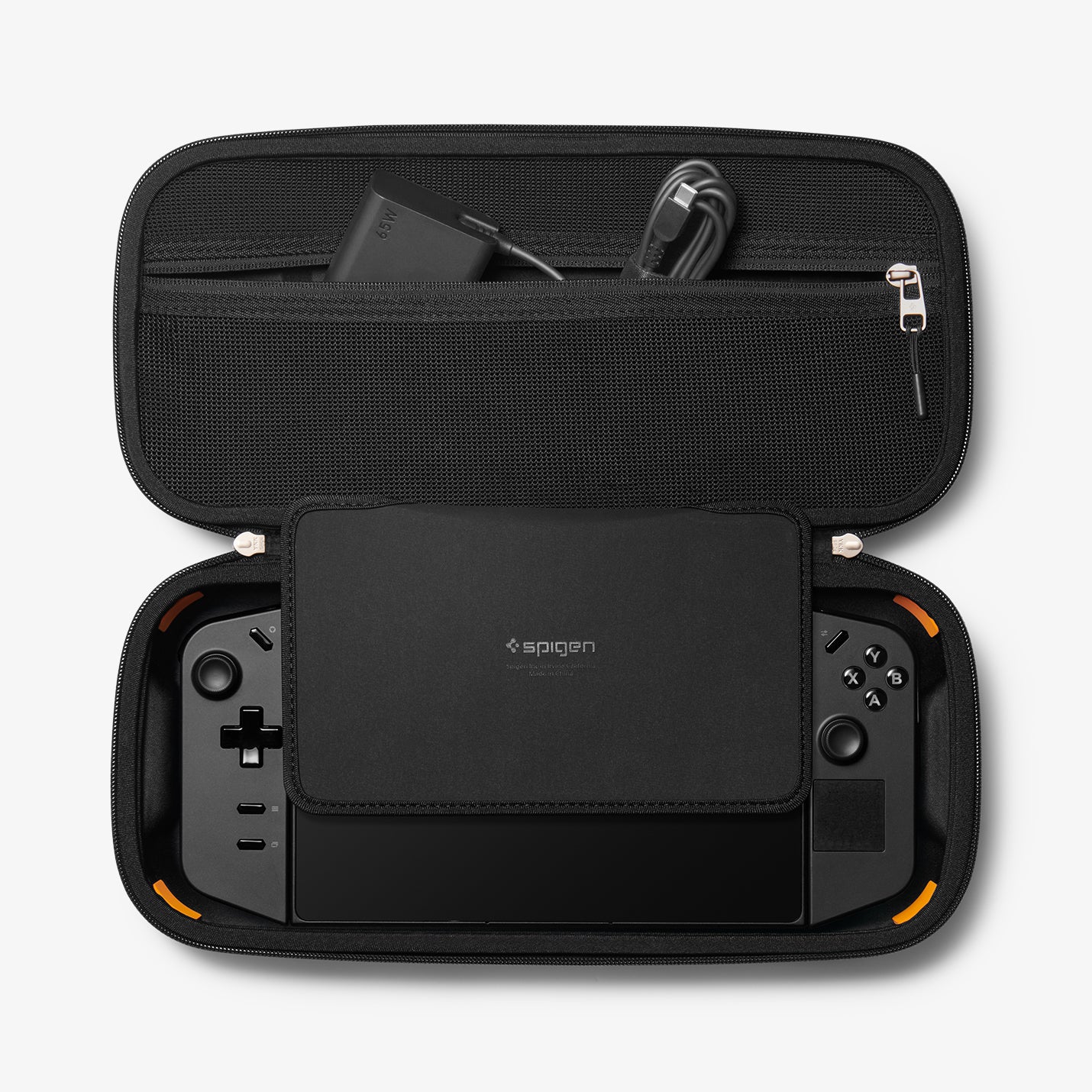 AFA07463 - Legion Go Rugged Armor Pro Pouch in Black showing the top ...