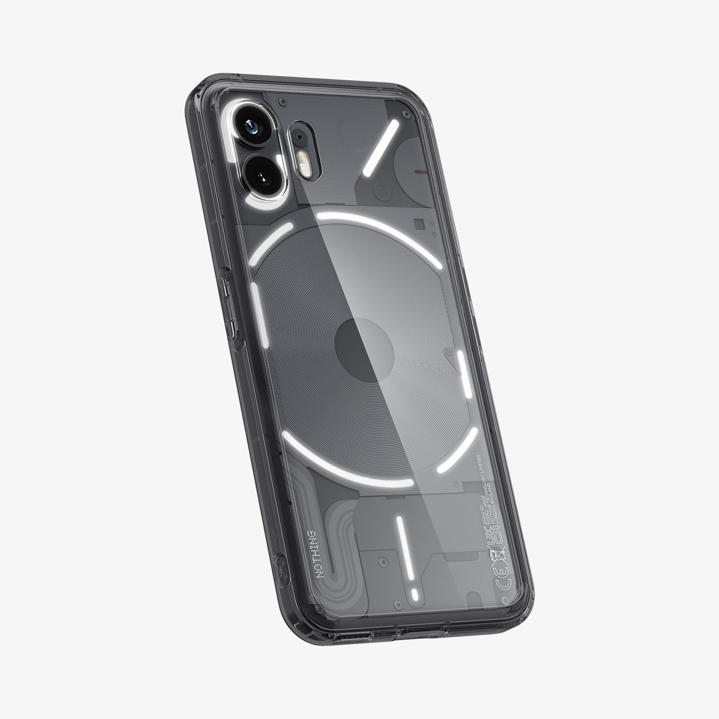 ACS06542 - Nothing Phone 2 Case Ultra Hybrid showing the back and side