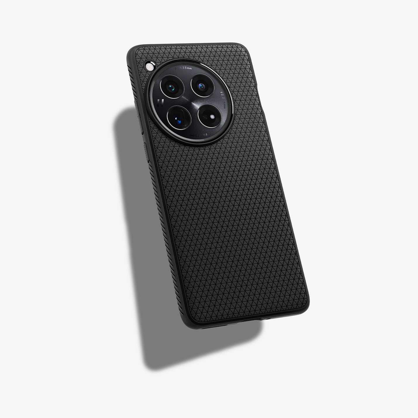 ACS07375 - OnePlus 12 Case Liquid Air in Matte Black showing the back ...