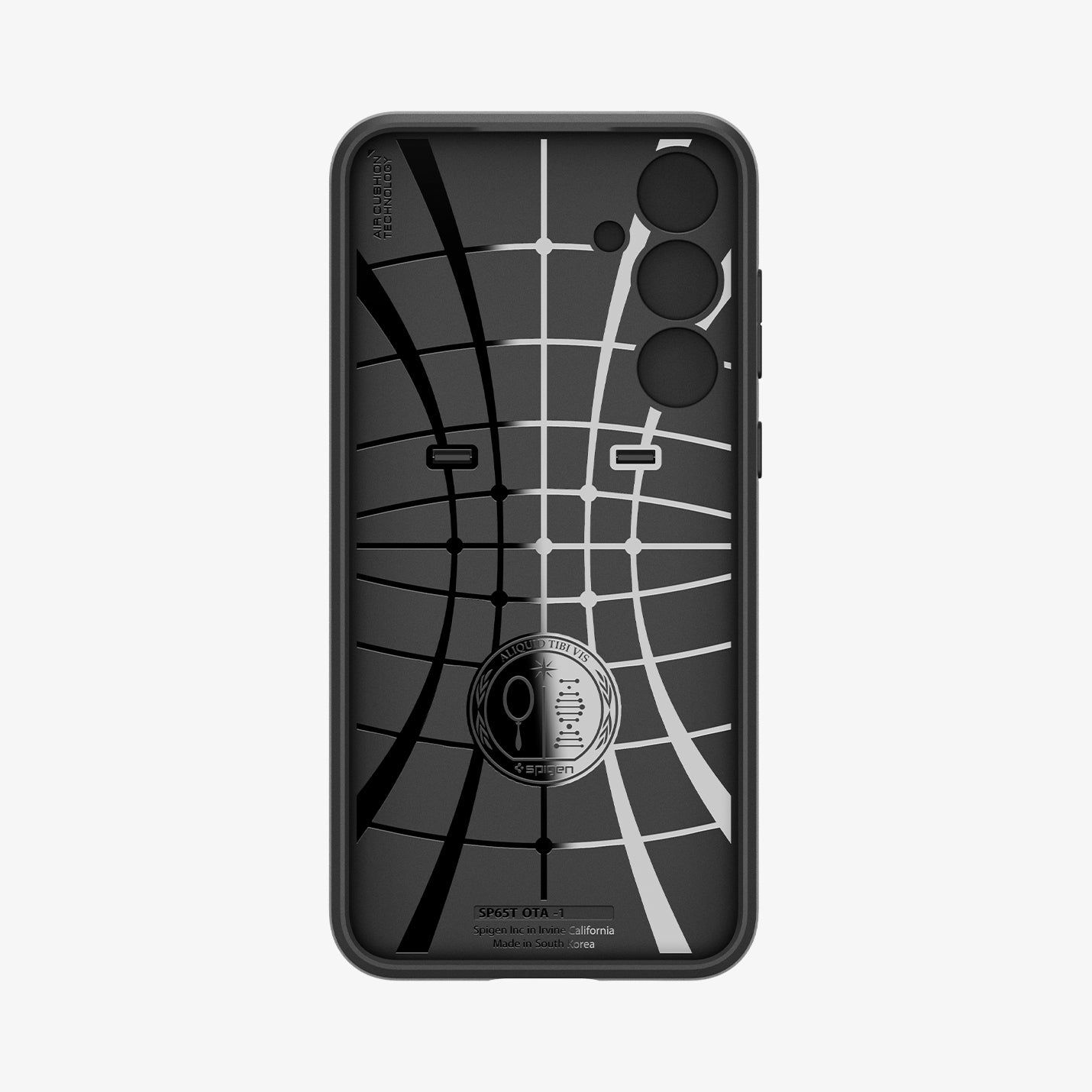 ACS07535 - Galaxy A55 5G Case Optik Armor in Black showing the