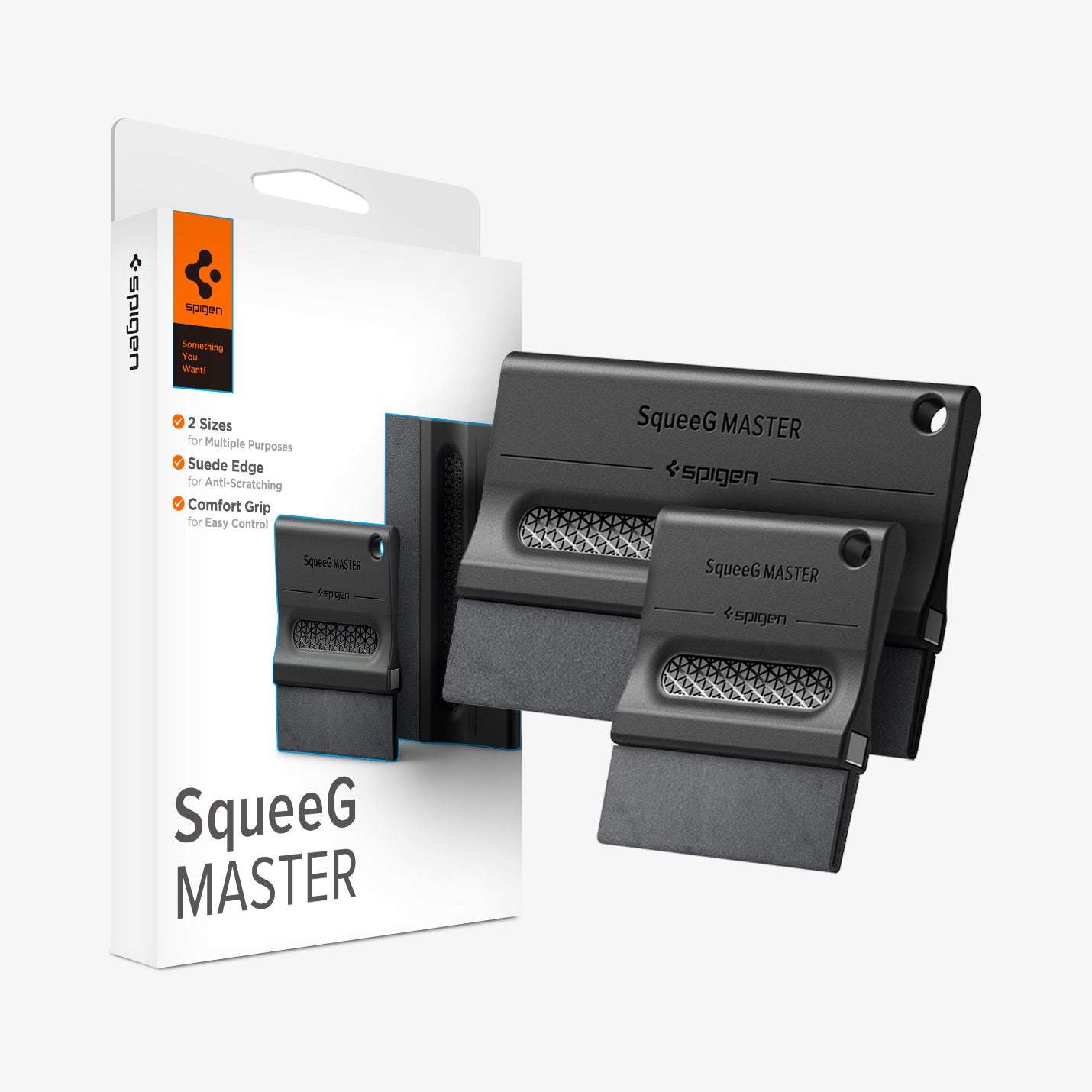 APA06854 - SqueeG Master in black showing the two different squeeg and ...