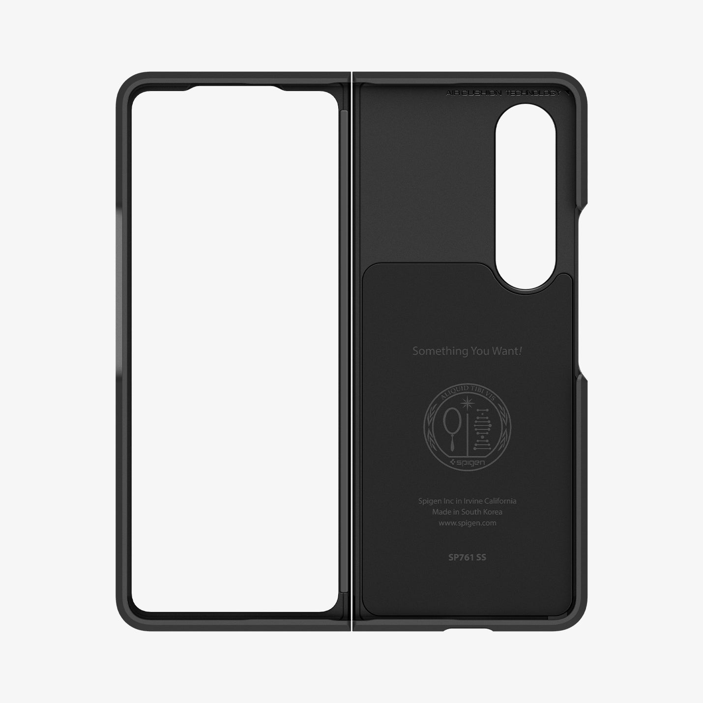 ACS05108 - Galaxy Z Fold 4 Series Slim Armor Slot Case in Black showing ...