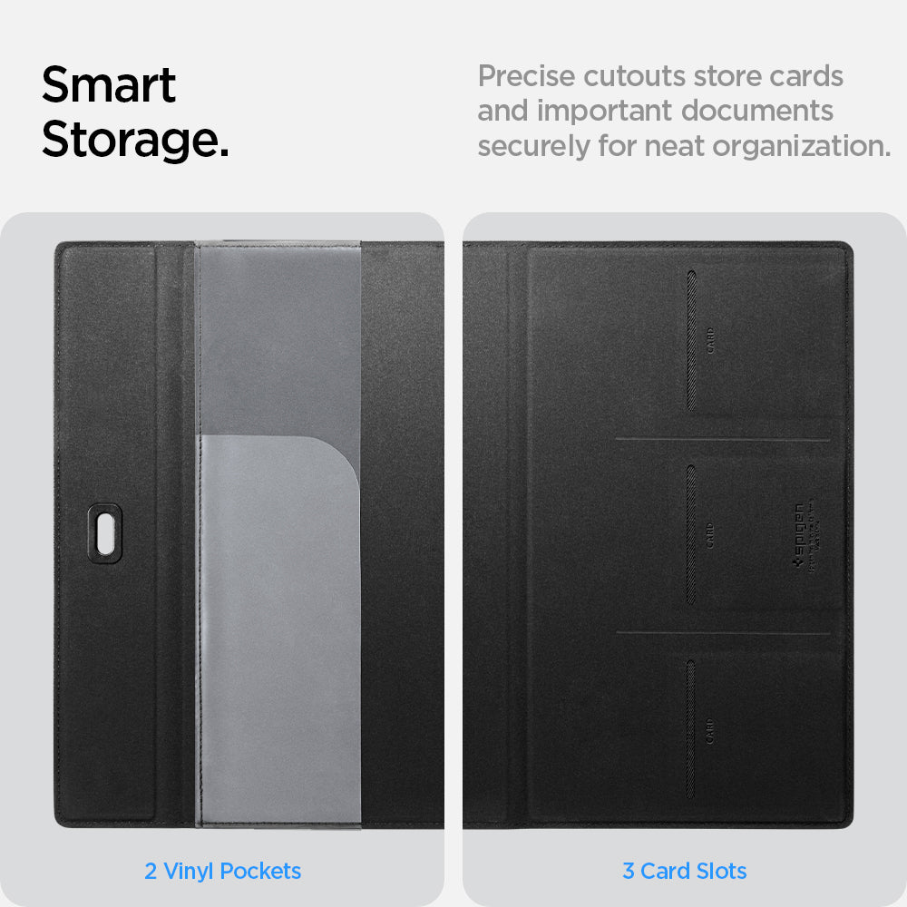 ACP07154 - Smart storage. Precise cutouts store cards and important ...