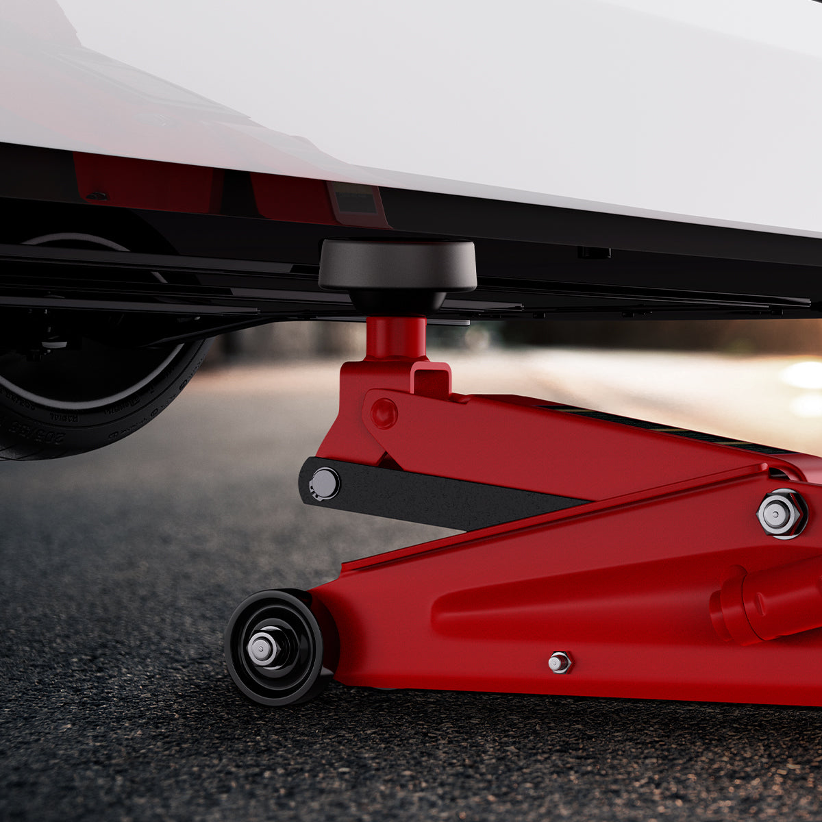 ACP07174 - Tesla Lifting Jack Pads TO310 in Black showing the aligning ...