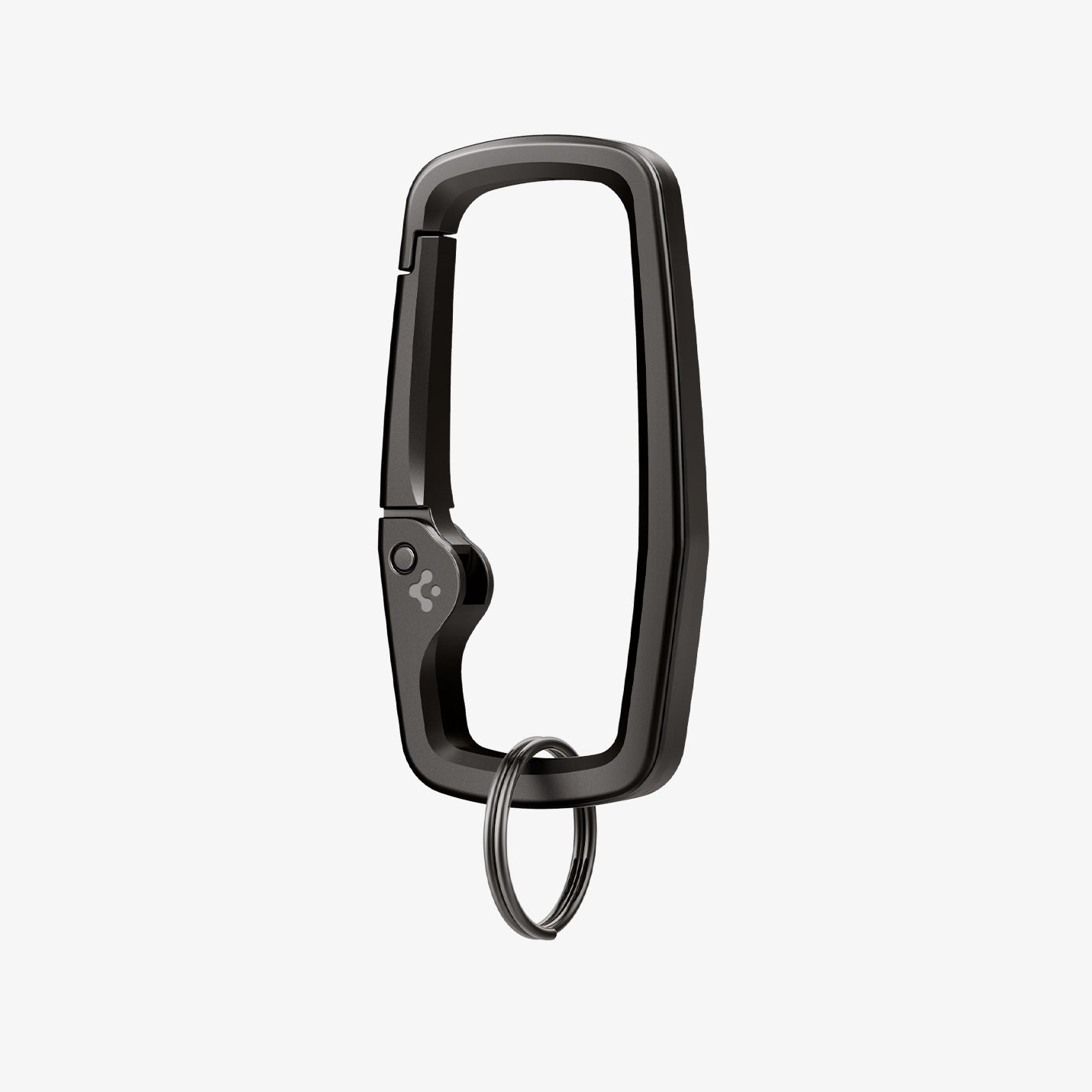 AHP02933 - Carabiner Rugged Type in black showing the front and partial ...