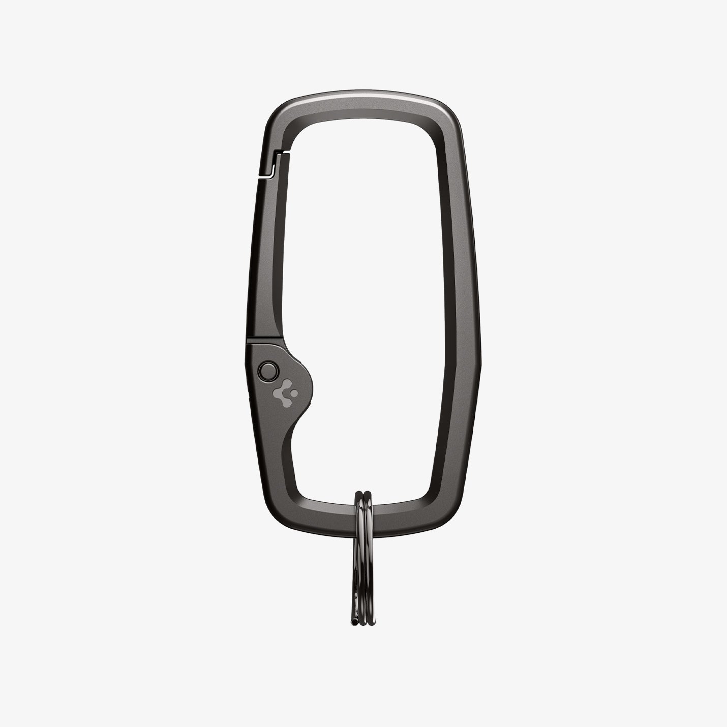 AHP02933 - Carabiner Rugged Type in black showing the front with ...