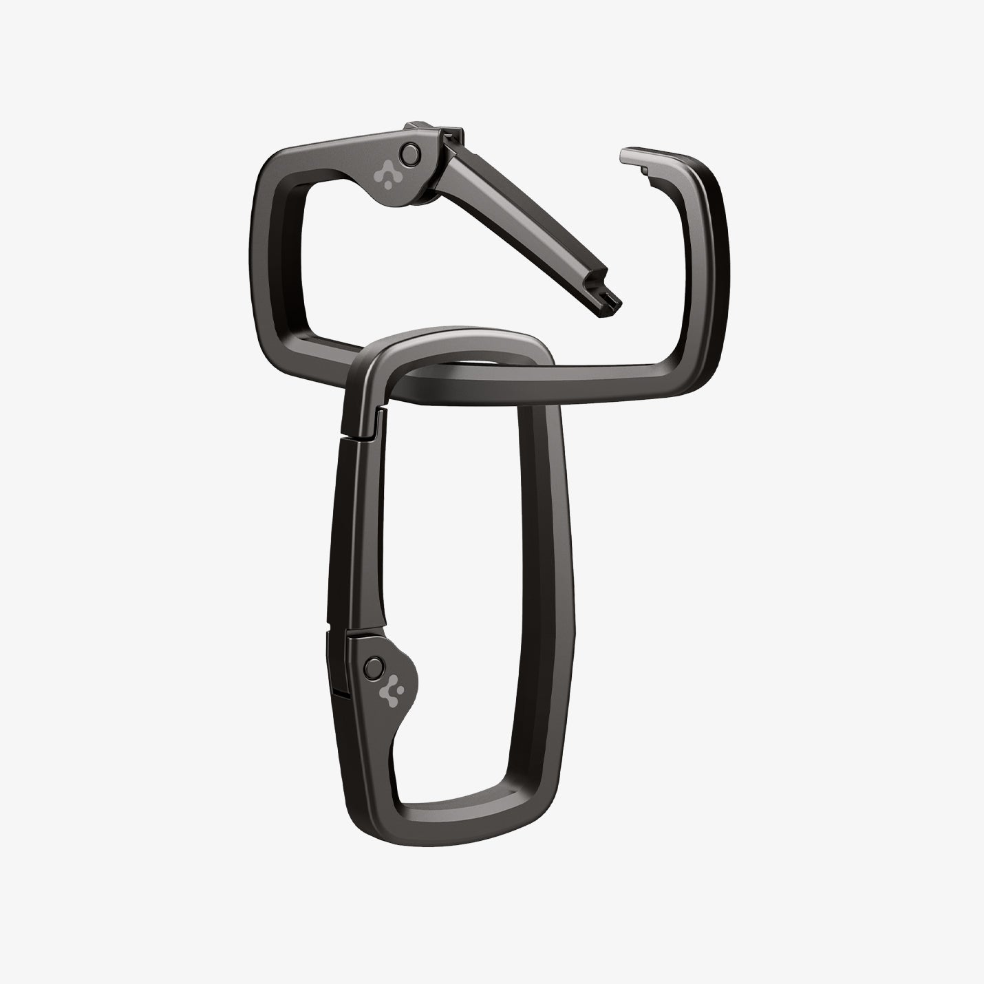 AHP02933 - Carabiner Rugged Type in black showing a carabiner attached ...