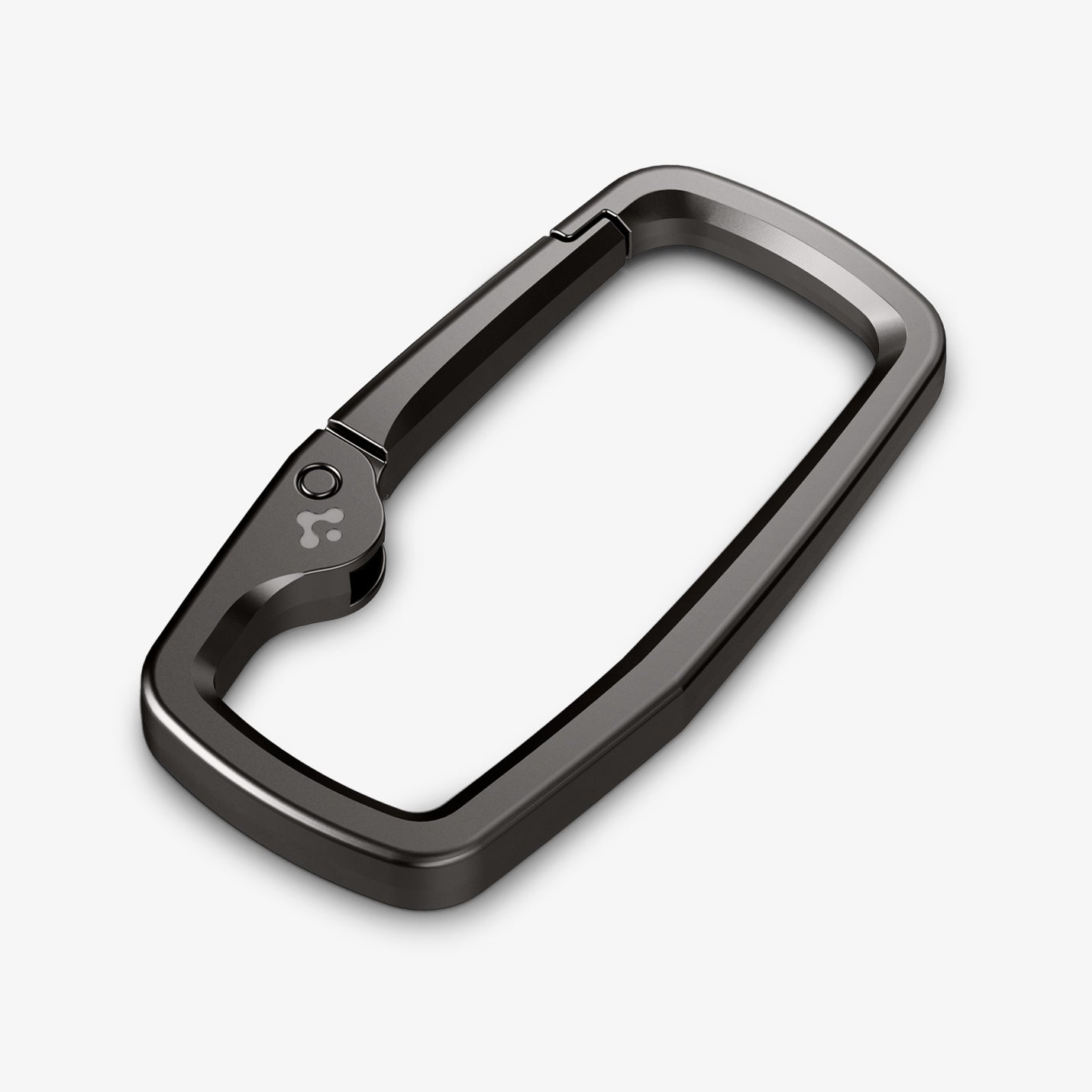 AHP02933 - Carabiner Rugged Type in black showing the front and side ...