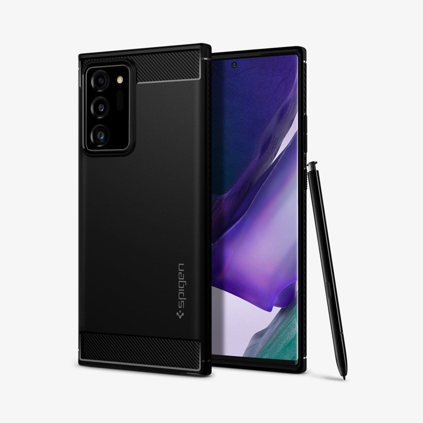 ACS01391 - Galaxy Note 20 Ultra Rugged Armor Case in matte black ...