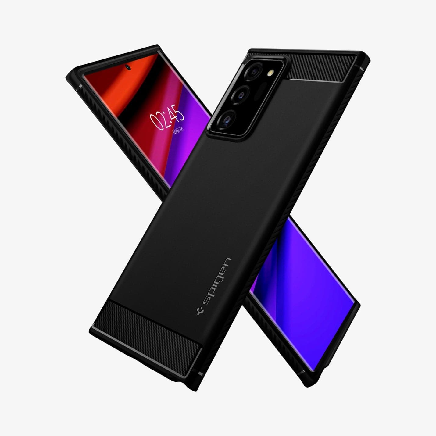 ACS01391 - Galaxy Note 20 Ultra Rugged Armor Case in matte black ...