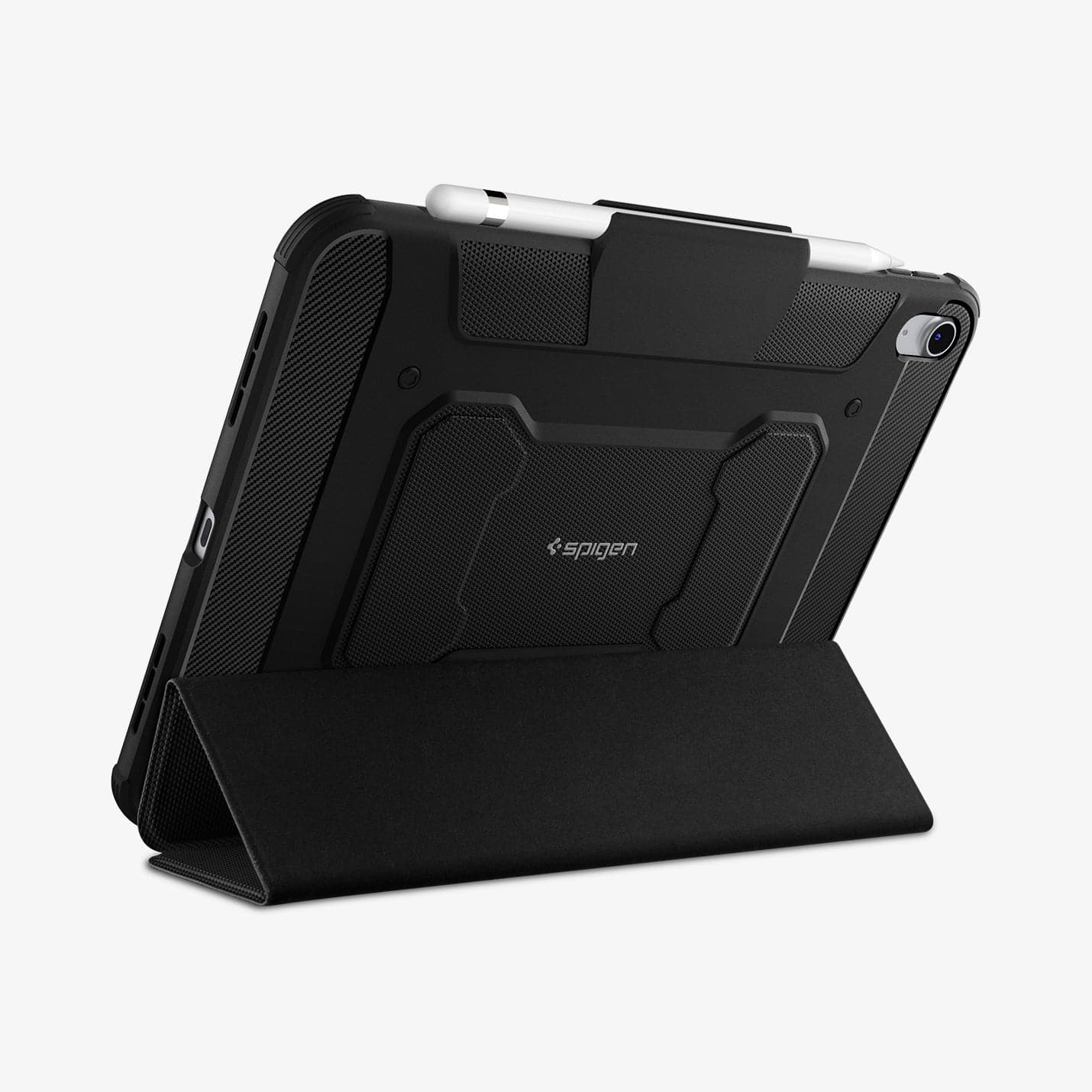 ACS05417 - iPad 10.9" Case Rugged Armor Pro in black showing the back ...