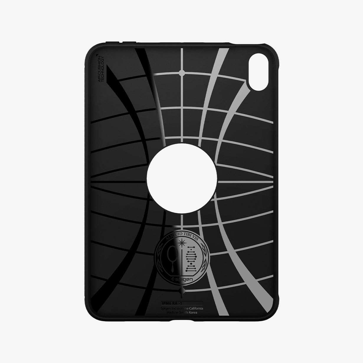 ACS03764 - iPad Mini 6 Case Rugged Armor in matte black showing the ...