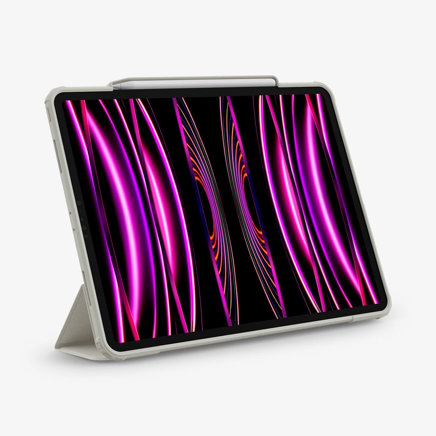 ACS06076 - iPad Pro 12.9" Case Air Skin Pro in gray showing the front ...