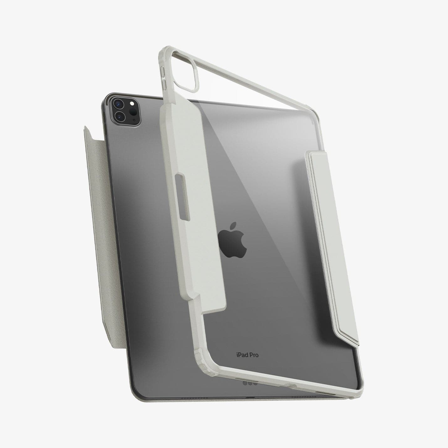 ACS06076 - iPad Pro 12.9" Case Air Skin Pro in gray showing the back ...