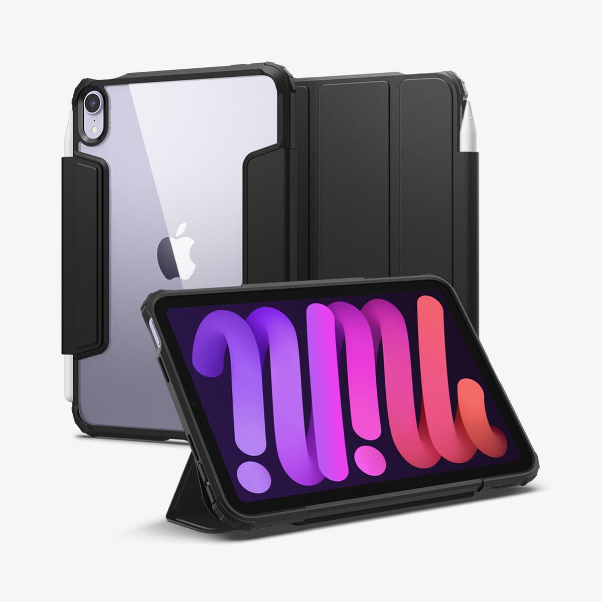 ACS03765 - iPad Mini 6 Case Ultra Hybrid Pro in black showing the back ...