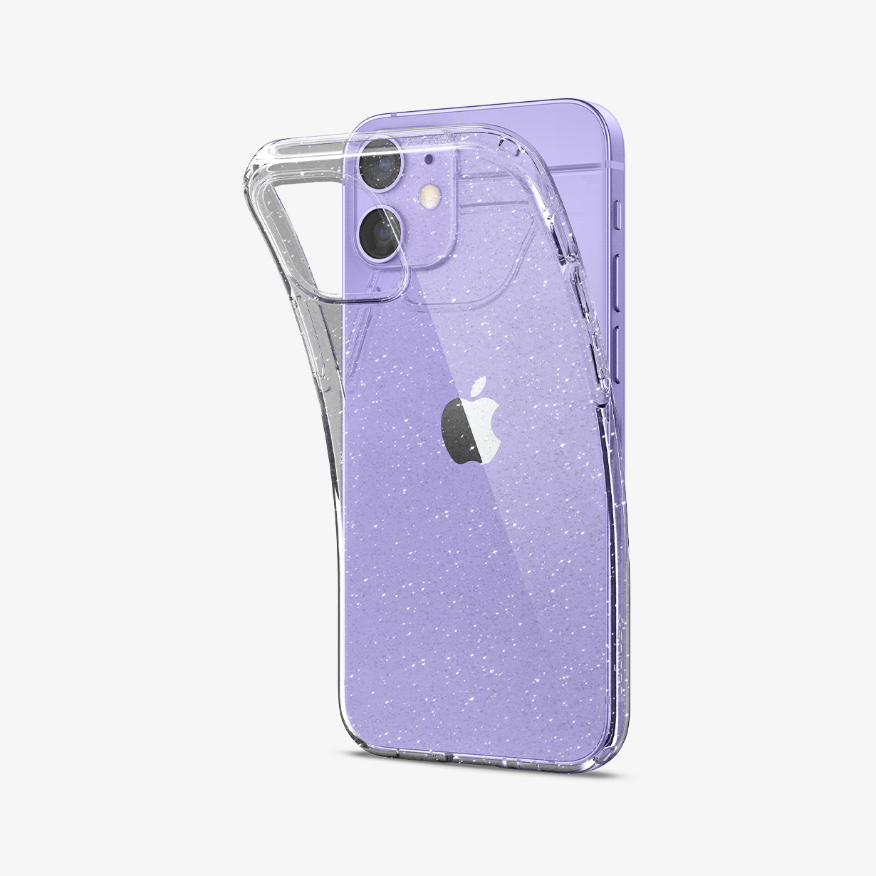 ACS01698 - iPhone 12 Pro / 12 Case Liquid Crystal Glitter in crystal ...