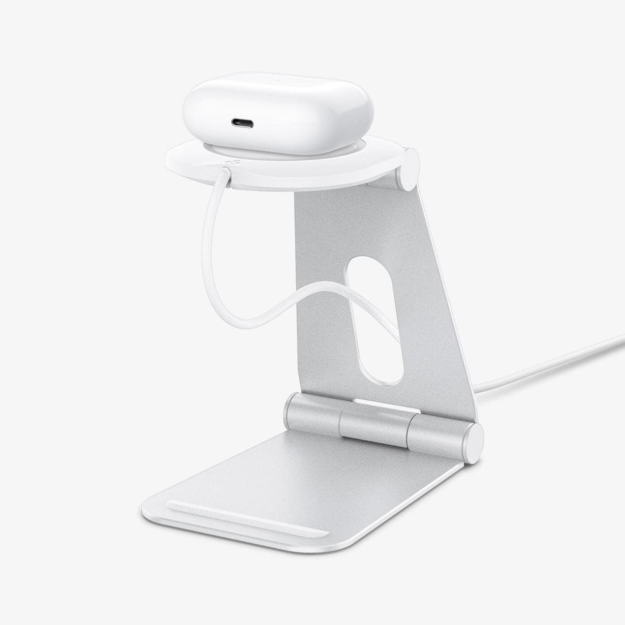AMP02673 - MagFit Charger Stand (MagFit) in white showing the front ...
