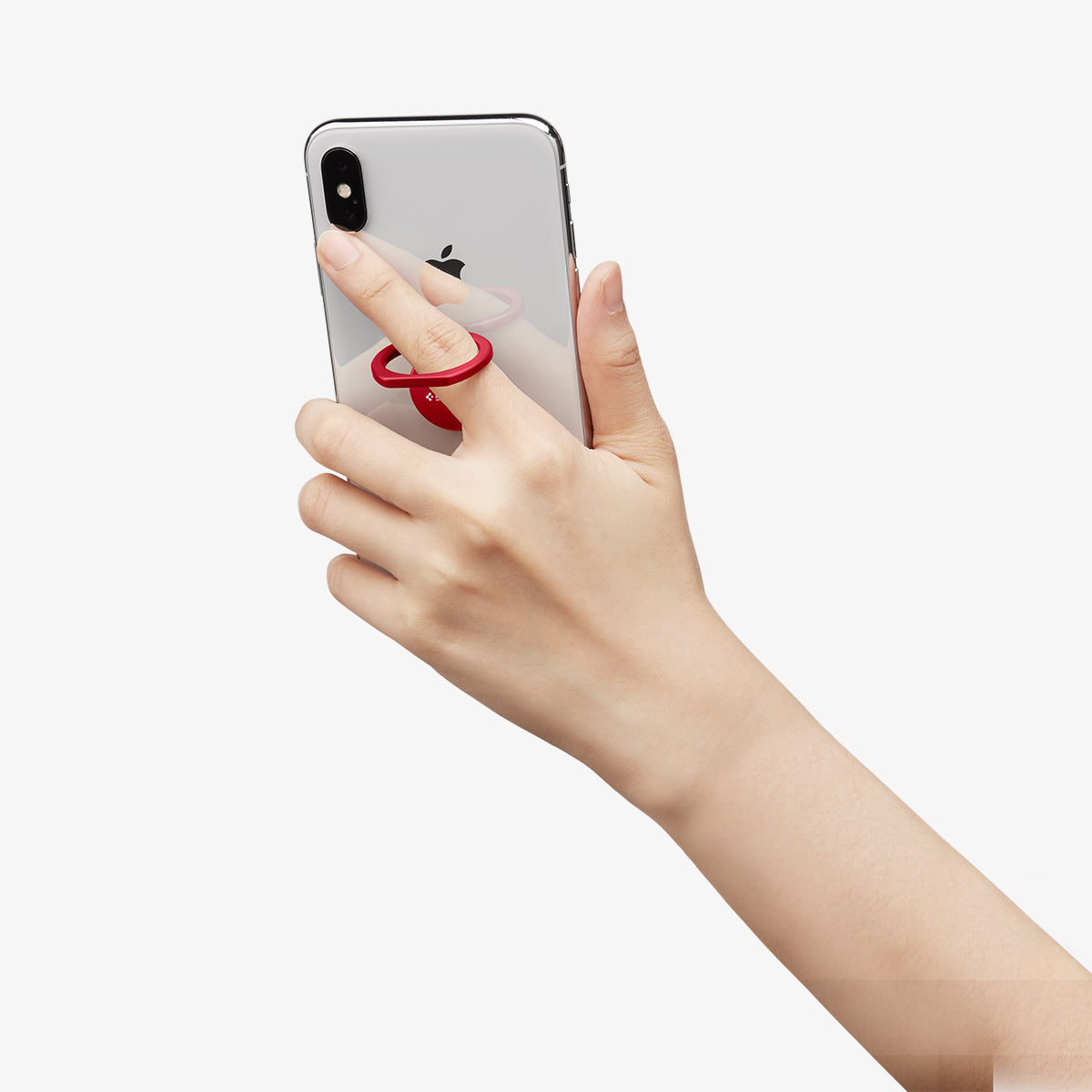 000SR24434 - Style Ring 360 in red showing the phone in someone's hand ...